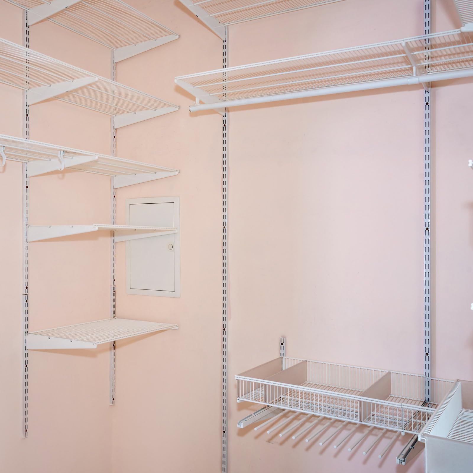 Snapklik.com : MorningRo 12 Pack Dual Track Upright Wall Shelving ...
