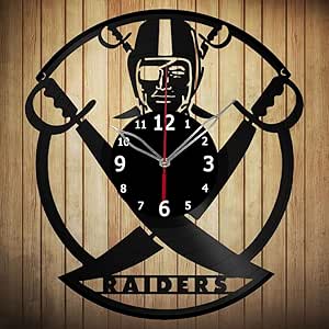 Amazon.com: Raiders Vinyl Clock Handmade Vinyl Record Clock Exclusive ...