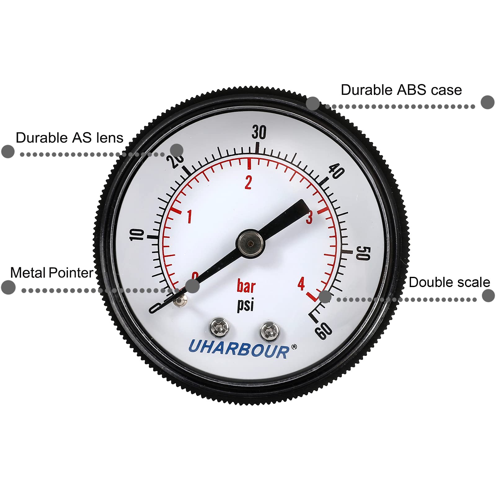 Snapklik.com : Pool Pressure Gauge, Swimming Pool Filter Pressure Gauge ...