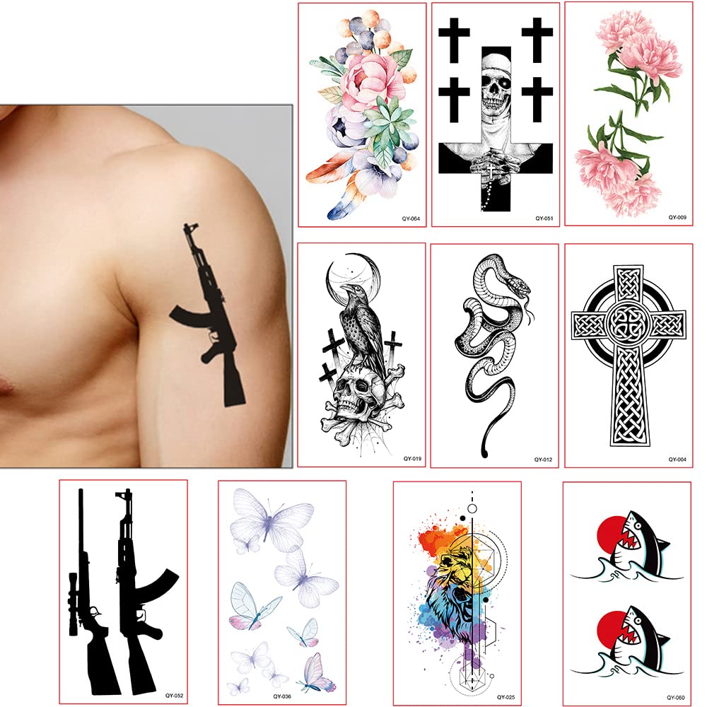 Amazon.com : Body Art Tattoo Stickers Party Tattoo Stickers Fake ...