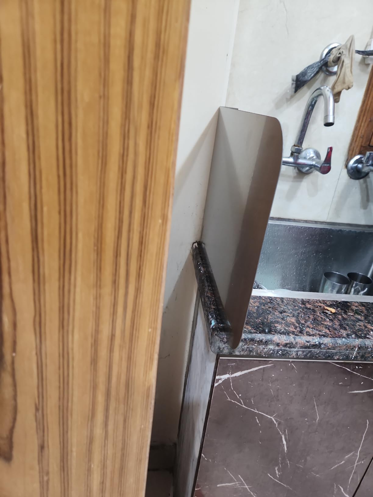 Herrlich Homes Wall Mount Stainless Steel Splash Guard for Hand Sink ...