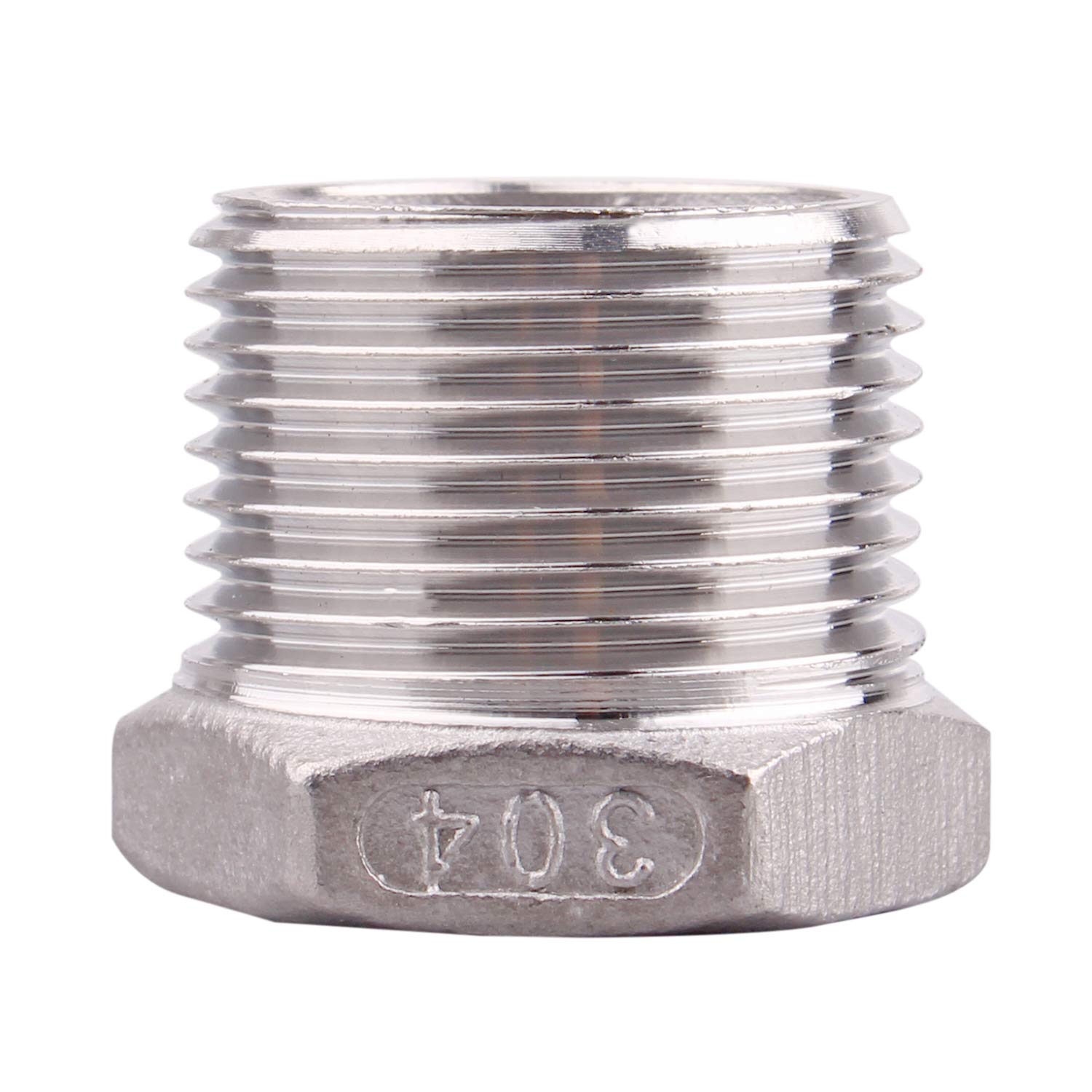 Snapklik.com : Reducer Hex Bushing 3/4 NPT Male 1/4 NPT Female ...