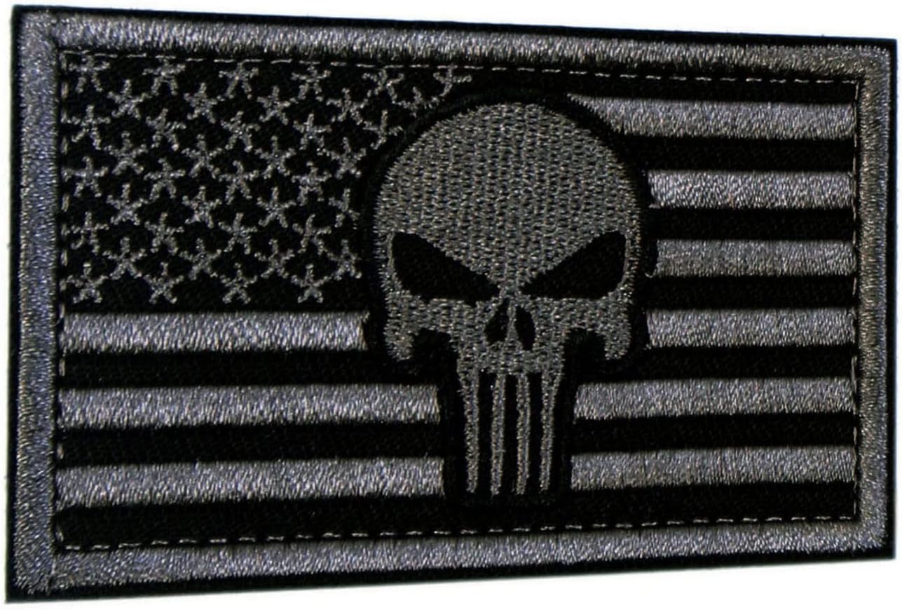 Amazon.com: USA American Flag Reaper Subdued 2x3.25 Combat Morale ...