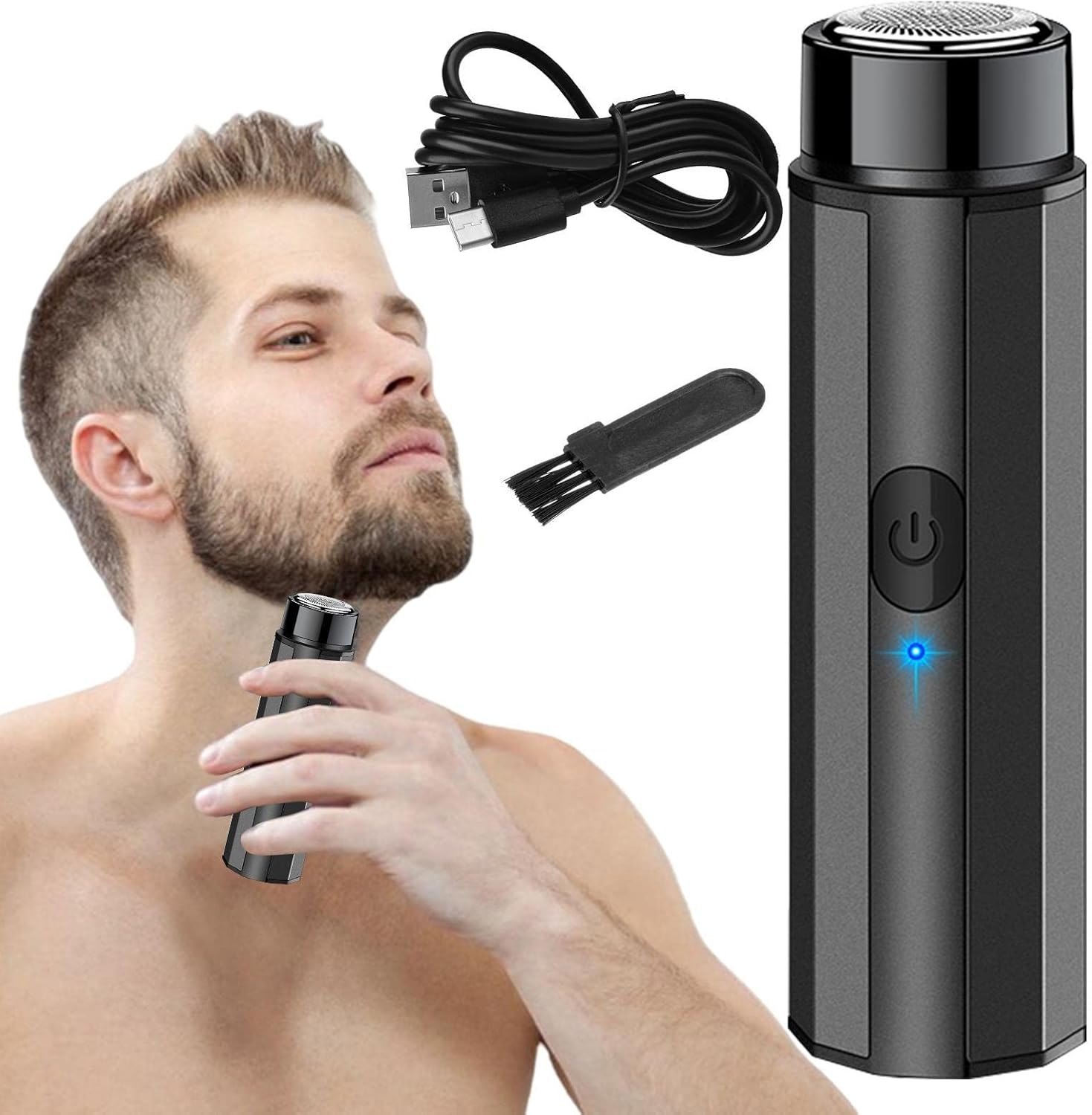 Travel Electric Razor Rechargeable - Travel Men's Shaver Small Razor ...