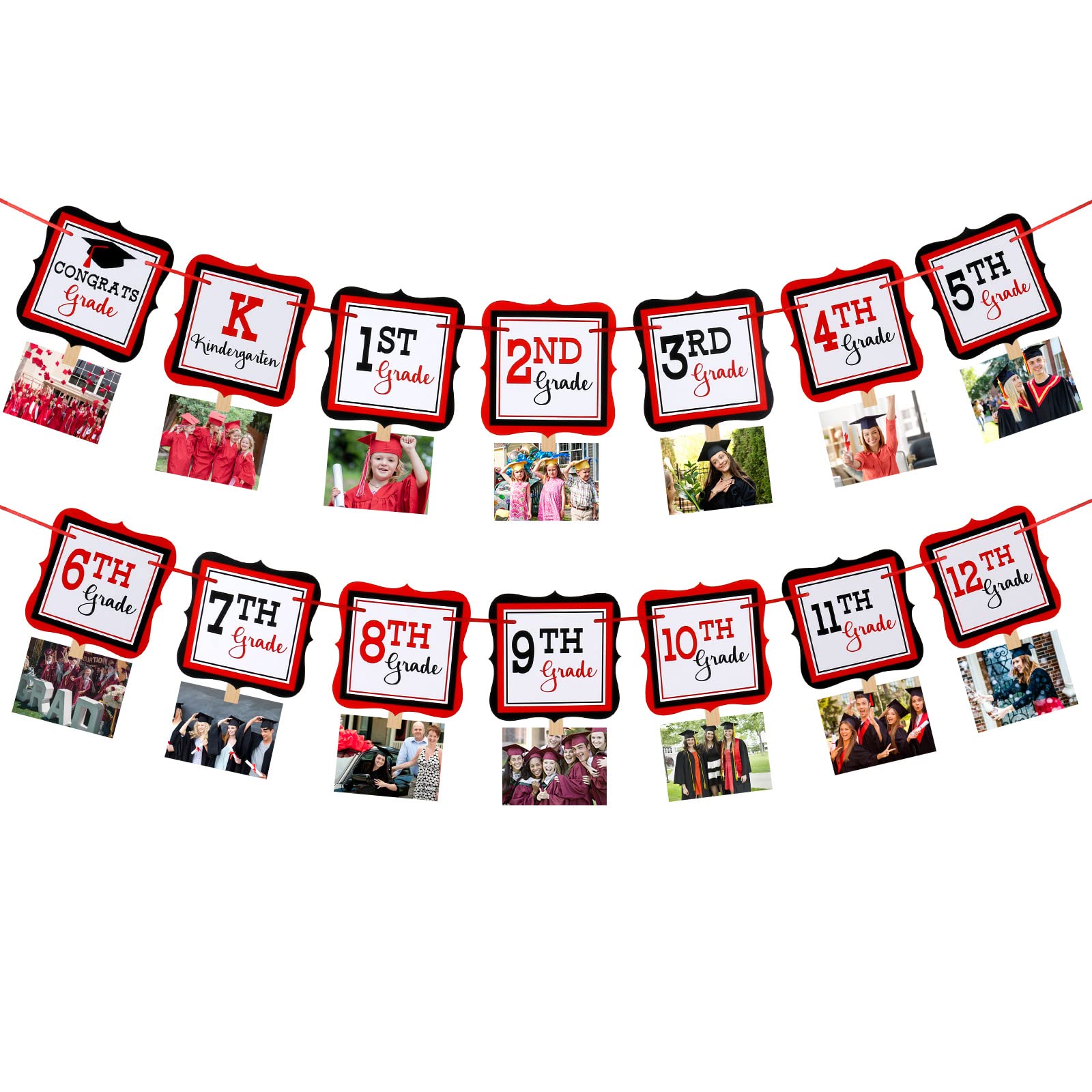 Buy Kindergarten Photo Banner Red, Graduation Photo Banner kindergarten ...
