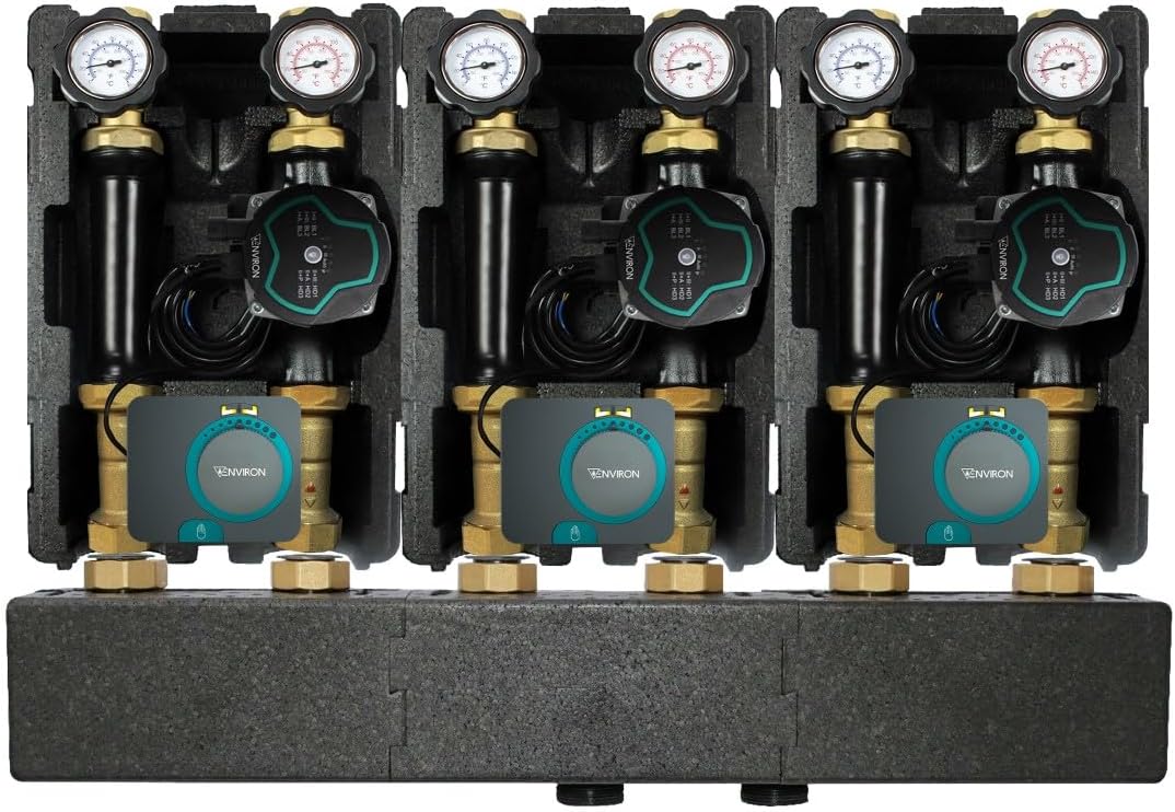 ENVIRON- 3er Modulverteilergruppe 3 Pumpengruppen auf Verteilerbalken ...