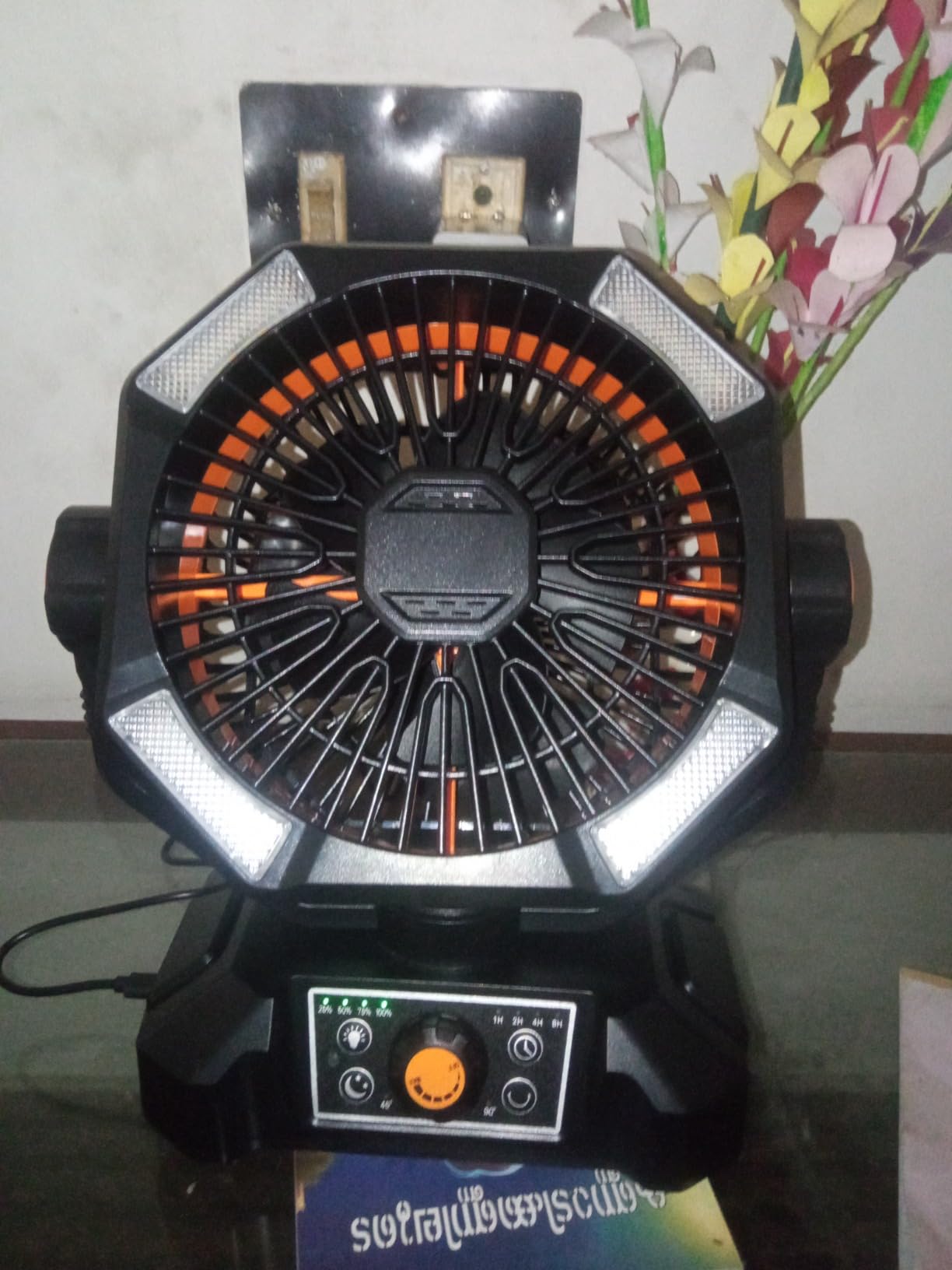 coldSky multifunctional battery rechargeable fan, equipped with four ...