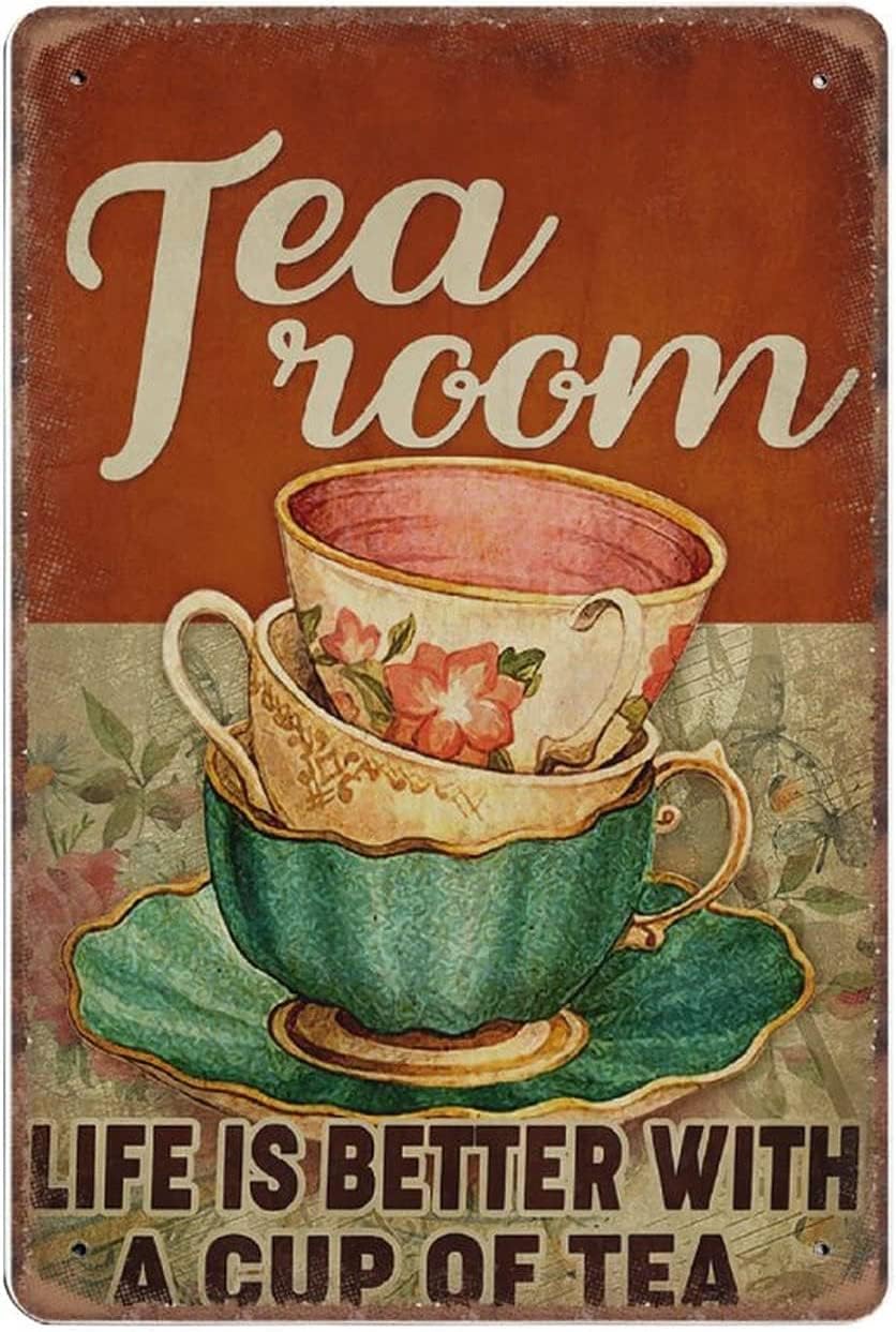Fabulous Cream Teas Metal Advertising Sign (Large Format), S : Amazon ...