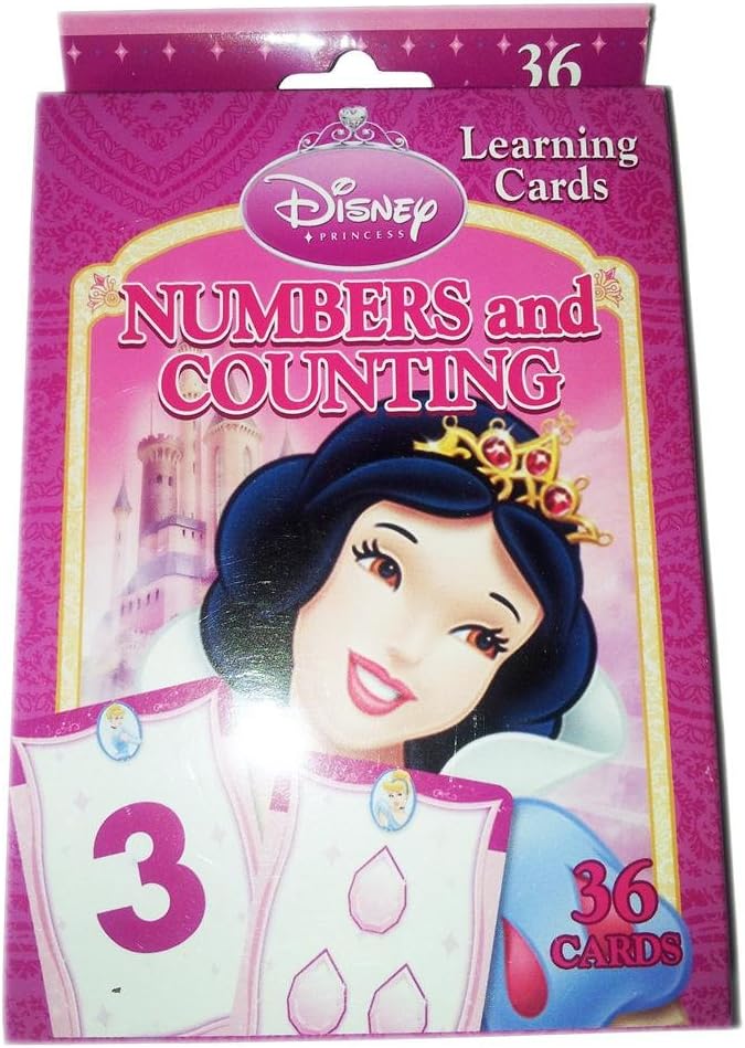 Amazon.com: Disney Princess Numbers and Counting Learning Game Cards ...
