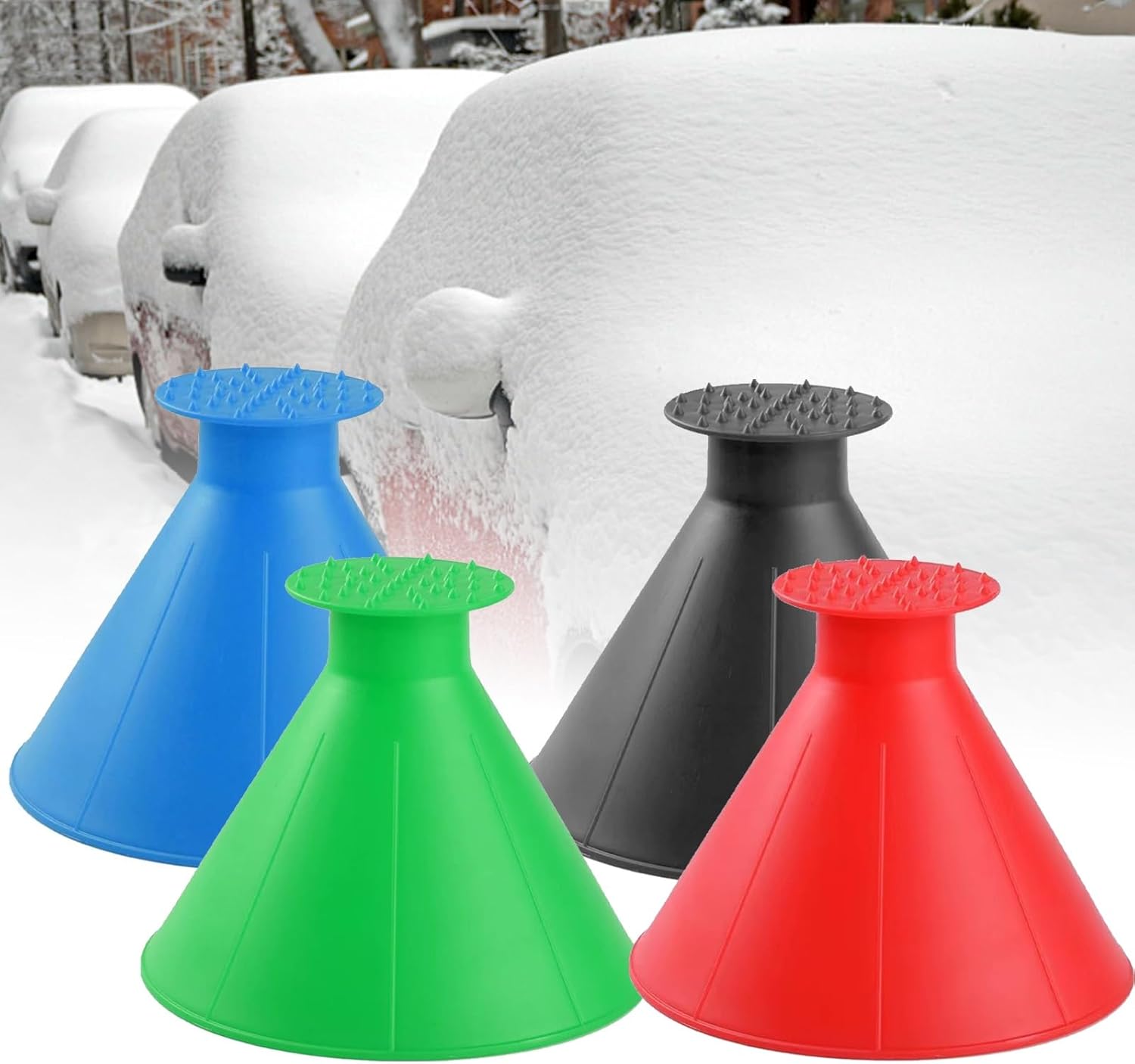 Amazon.com: Ice Scrapers For Car Windshield - 4 Pack Of Ice Scrapers ...