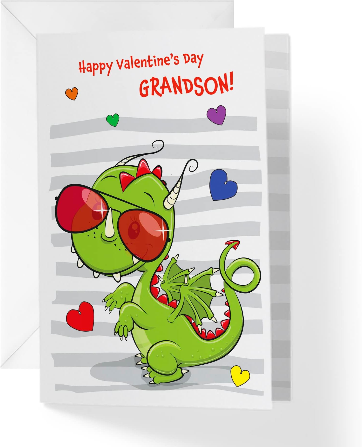 Amazon.com : Greeting Card Hey Grandson - Hope Your Valentine's Day Fun ...