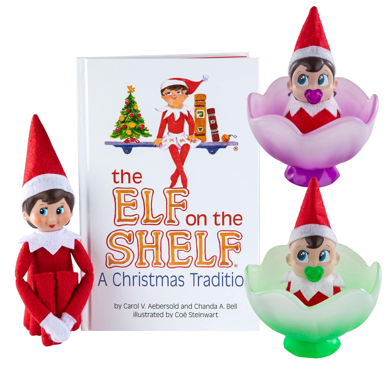 Amazon.com: The Elf on the Shelf Bundle: Scout Elf Girl Light Tone with ...
