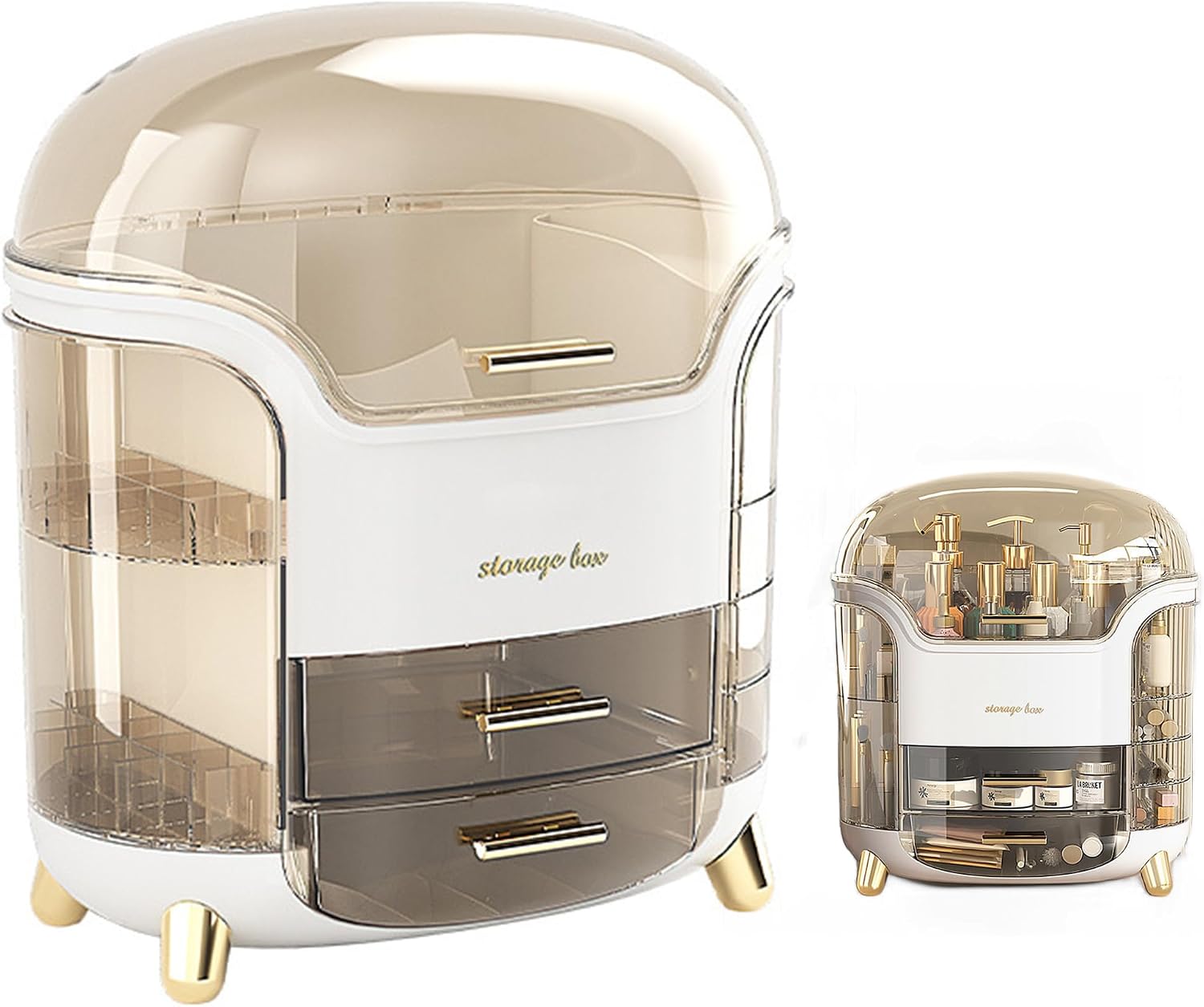 Amazon.com: Cootzy Minimalist Extra Large Makeup Organizer, Dustproof ...
