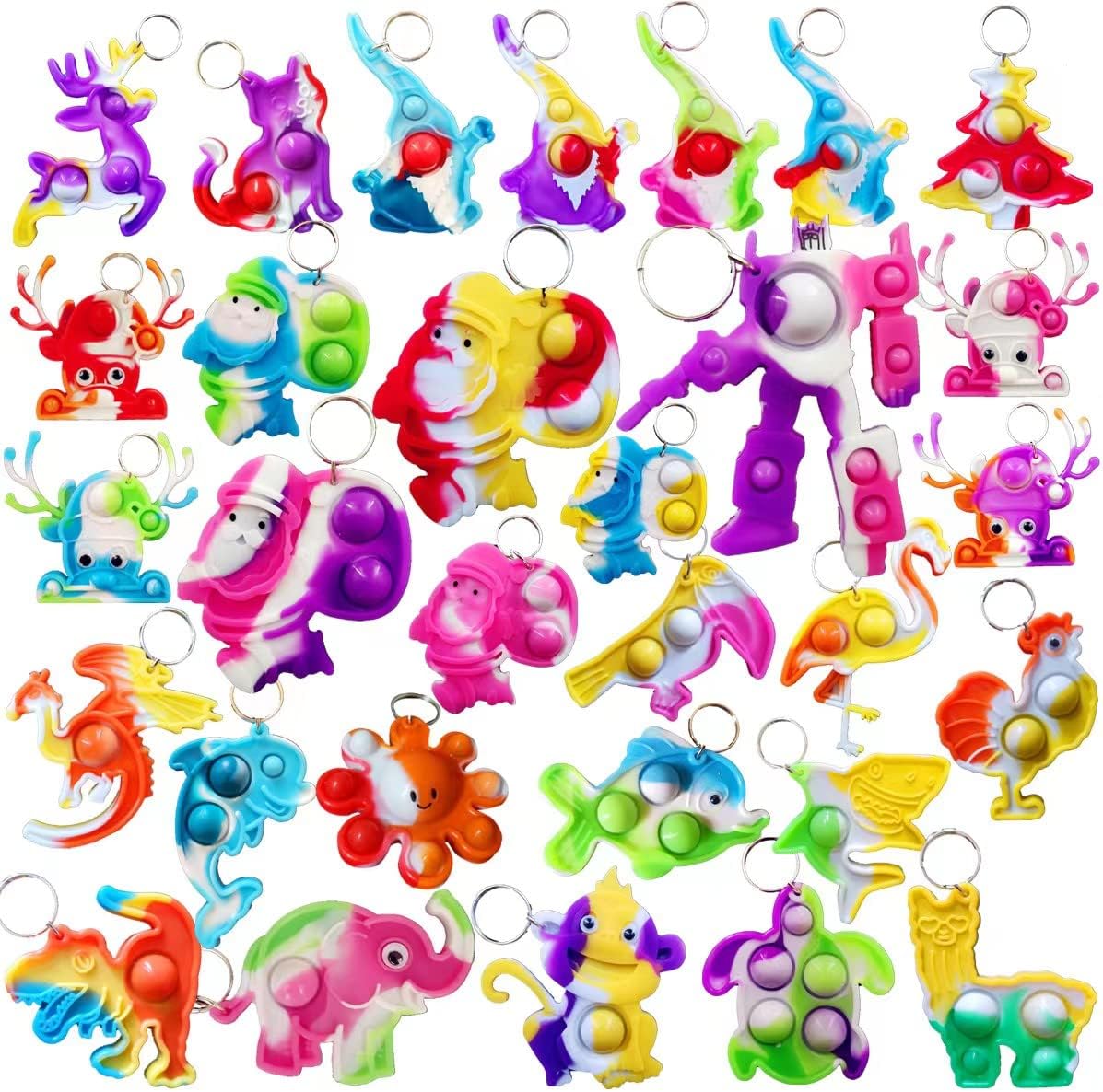 Amazon.com: Bulk 30 Packs Push Fidget Bubble Mini Pop Fidget for Teens ...