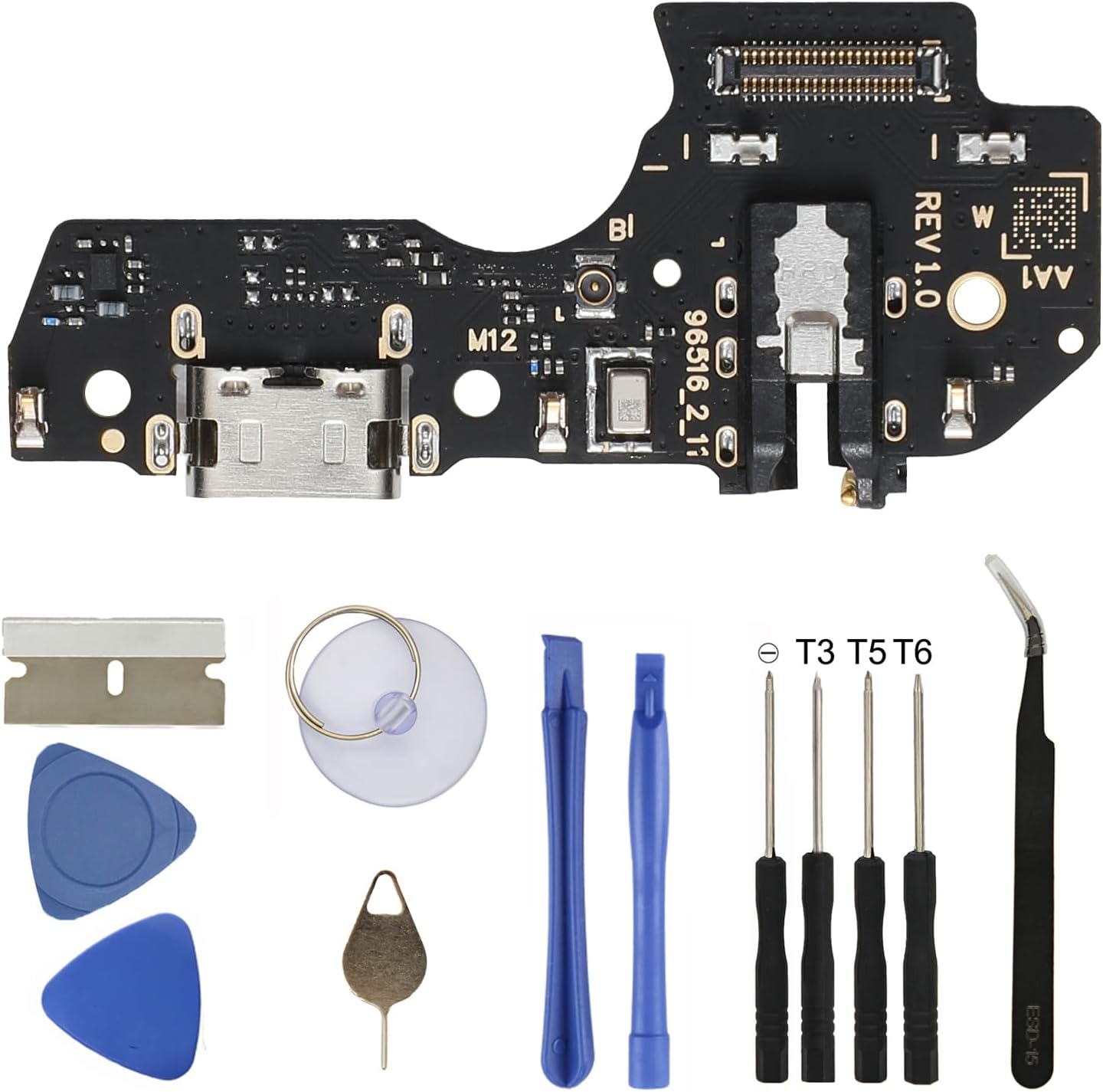Amazon.com: USB Charging Port for Samsung Galaxy A03s A037U Assembly Replacement USB Port Type C ...