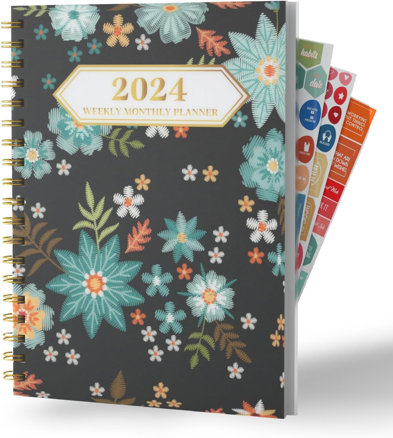 Amazon.com : Ymumuda Planner 2024, 12-Month Planner from JAN.2024 to ...