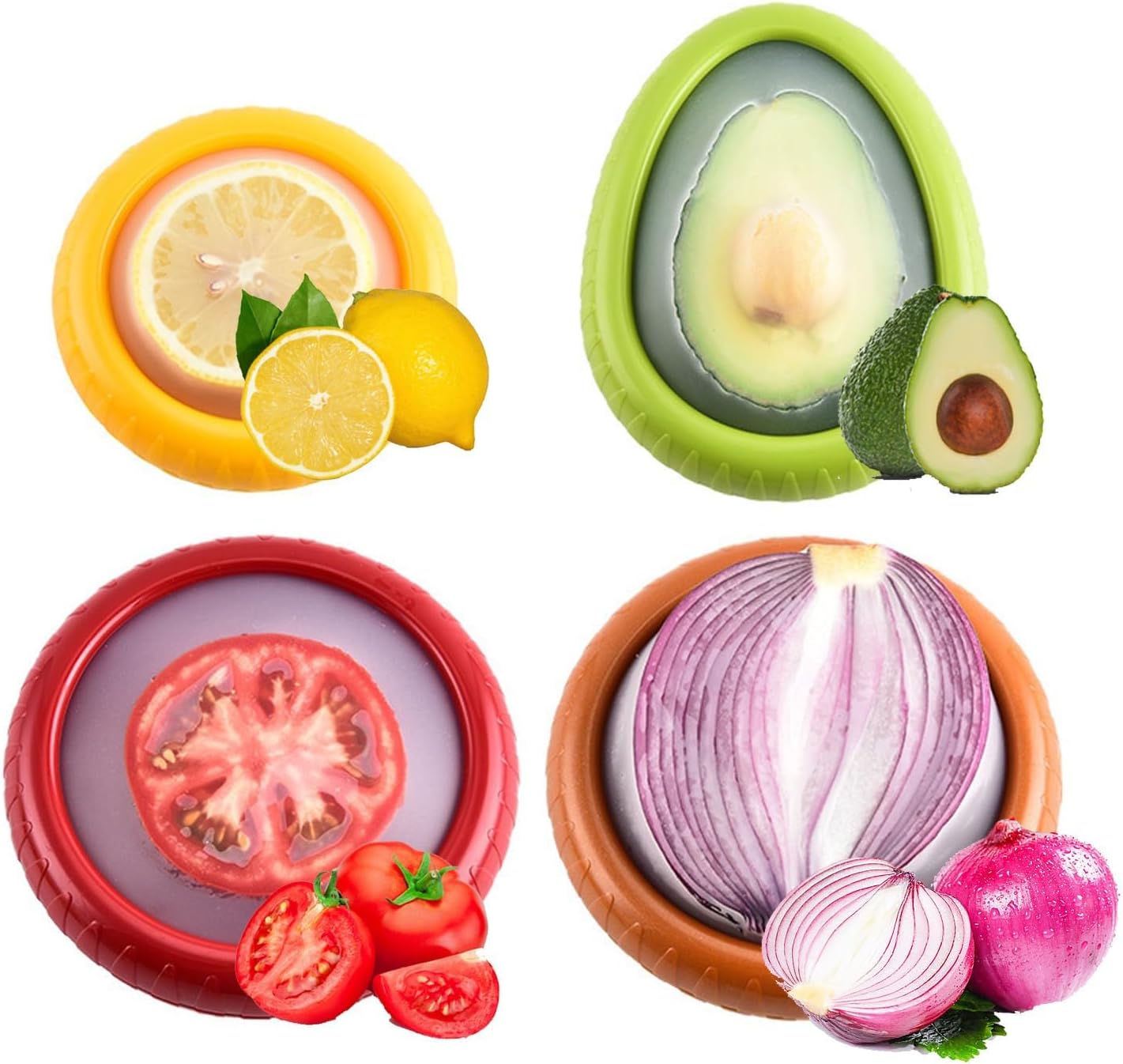 Amazon.com: Daily Goods Avocado saver and onion storage - Set of 4 ...
