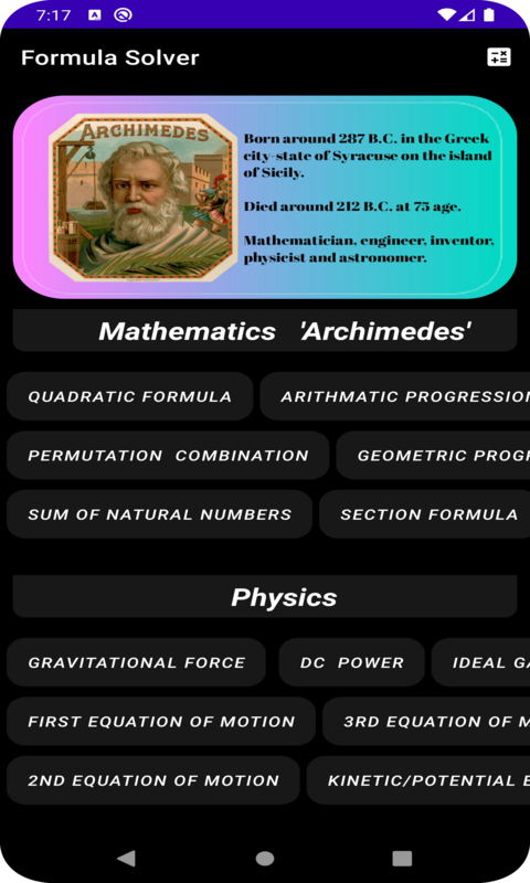 Formula Solver - App on Amazon Appstore