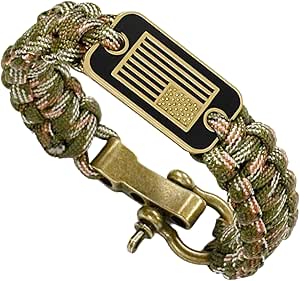 Amazon.com: SLYB Military Bracelets for Men Paracord Bracelets ...