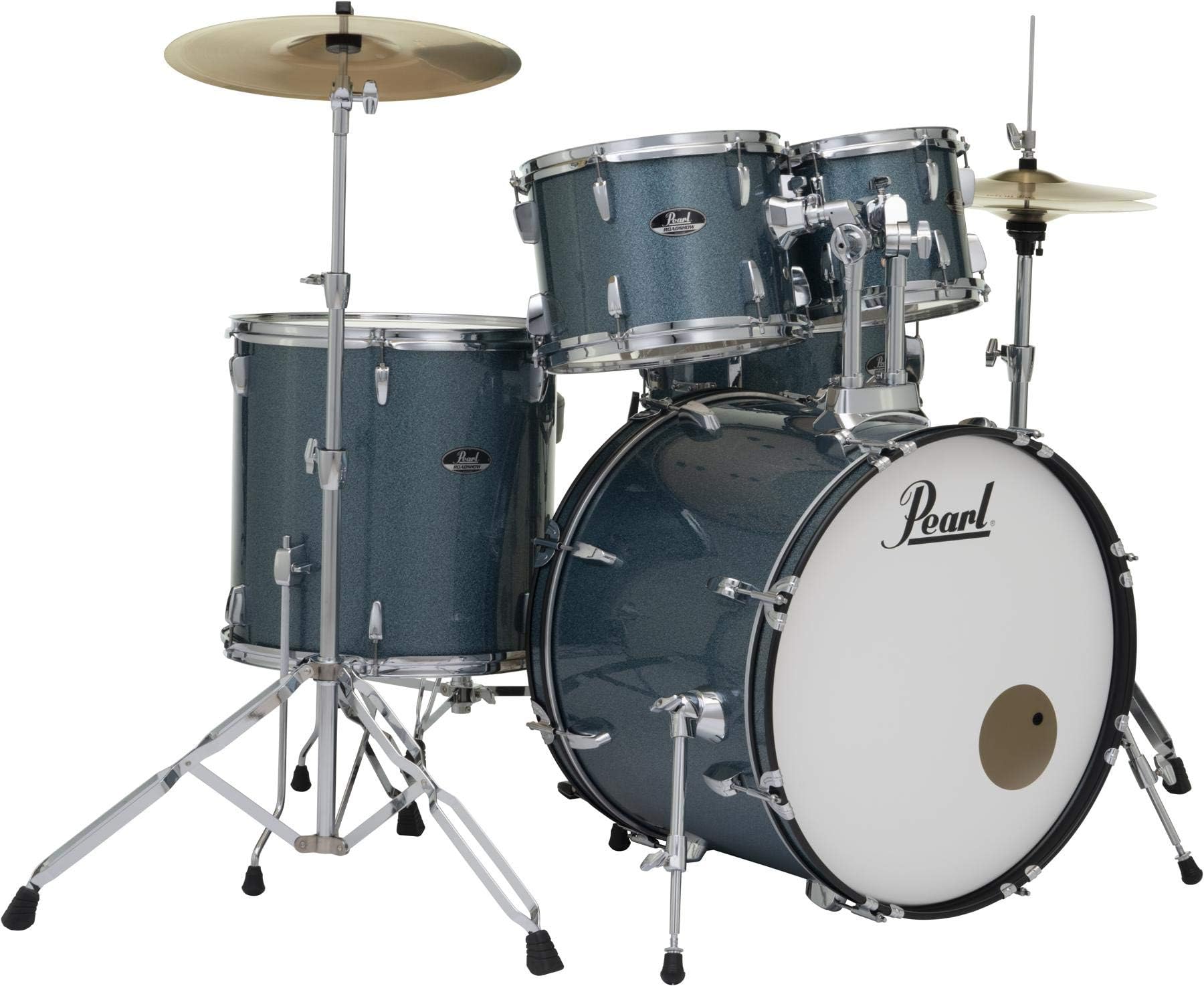 Amazon.com: Pearl Roadshow Drum Set 5-Piece Complete Kit with Cymbals ...