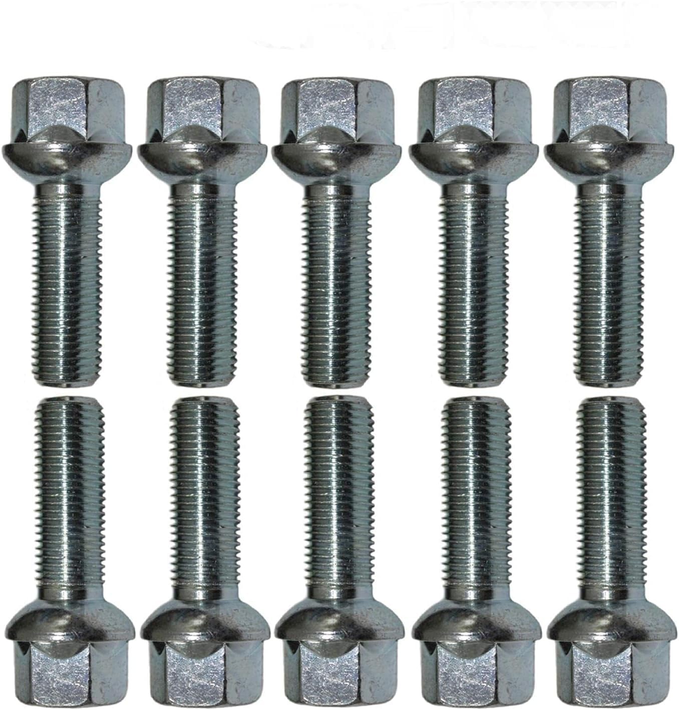 TRACER 10x Radschraube M14x1,5 Kegelbund 60° 55mm | Schlüsselweite 17mm ...
