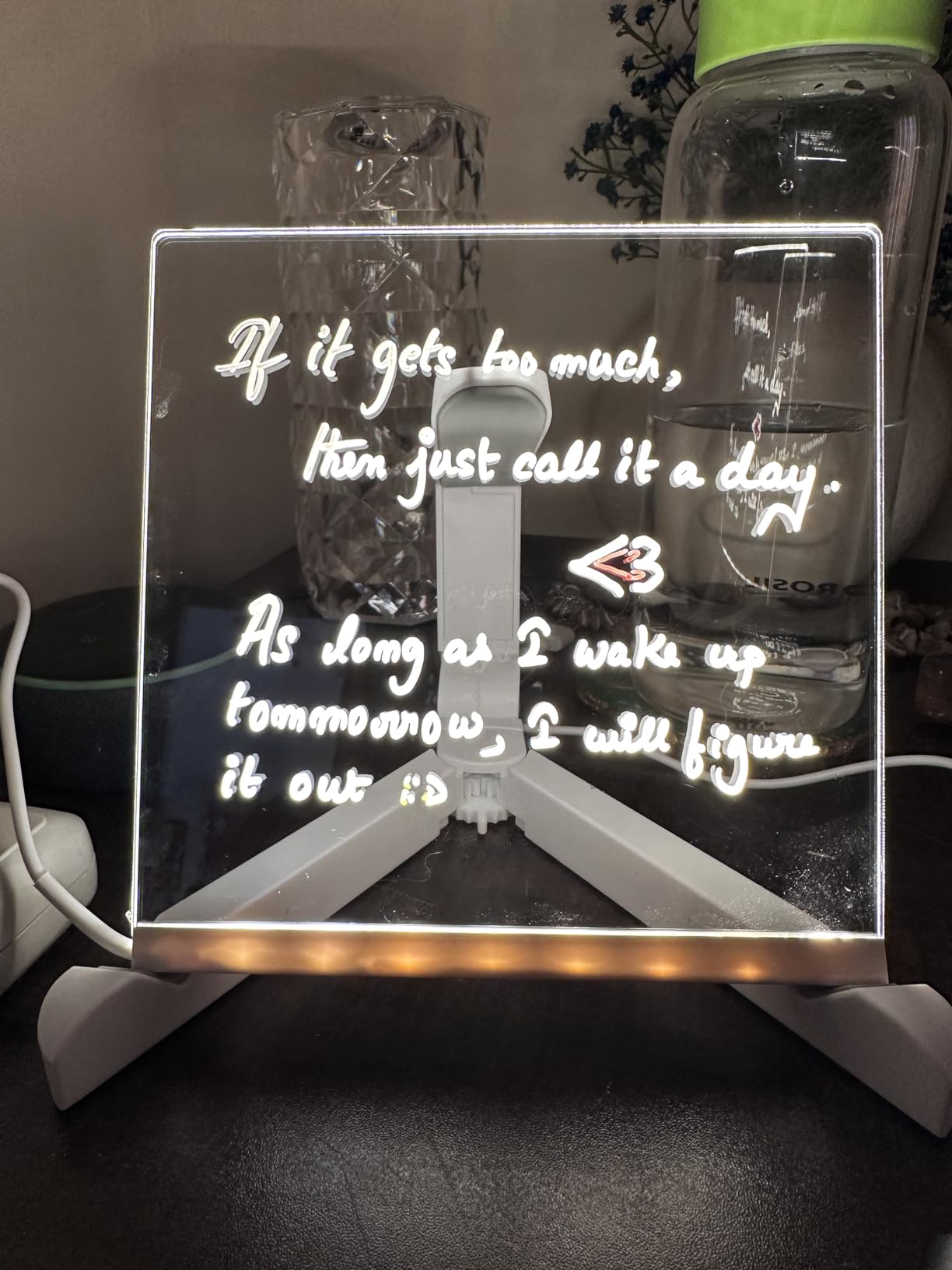 Buy CPENSUS DIY 3D Acrylic Writing pad with Pen Message Board ...