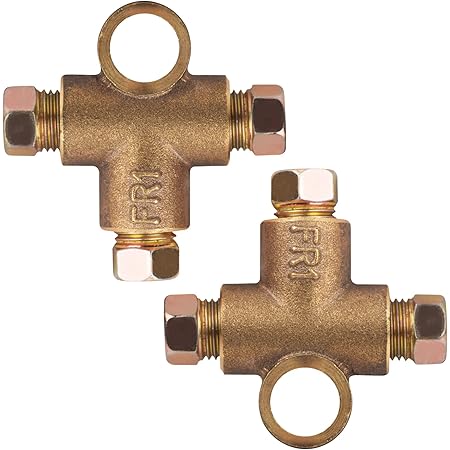 Car Brake Tee, 3-Way 10mm 1841PSI Alloy T-Shape Brake Line Tee Union 3 ...