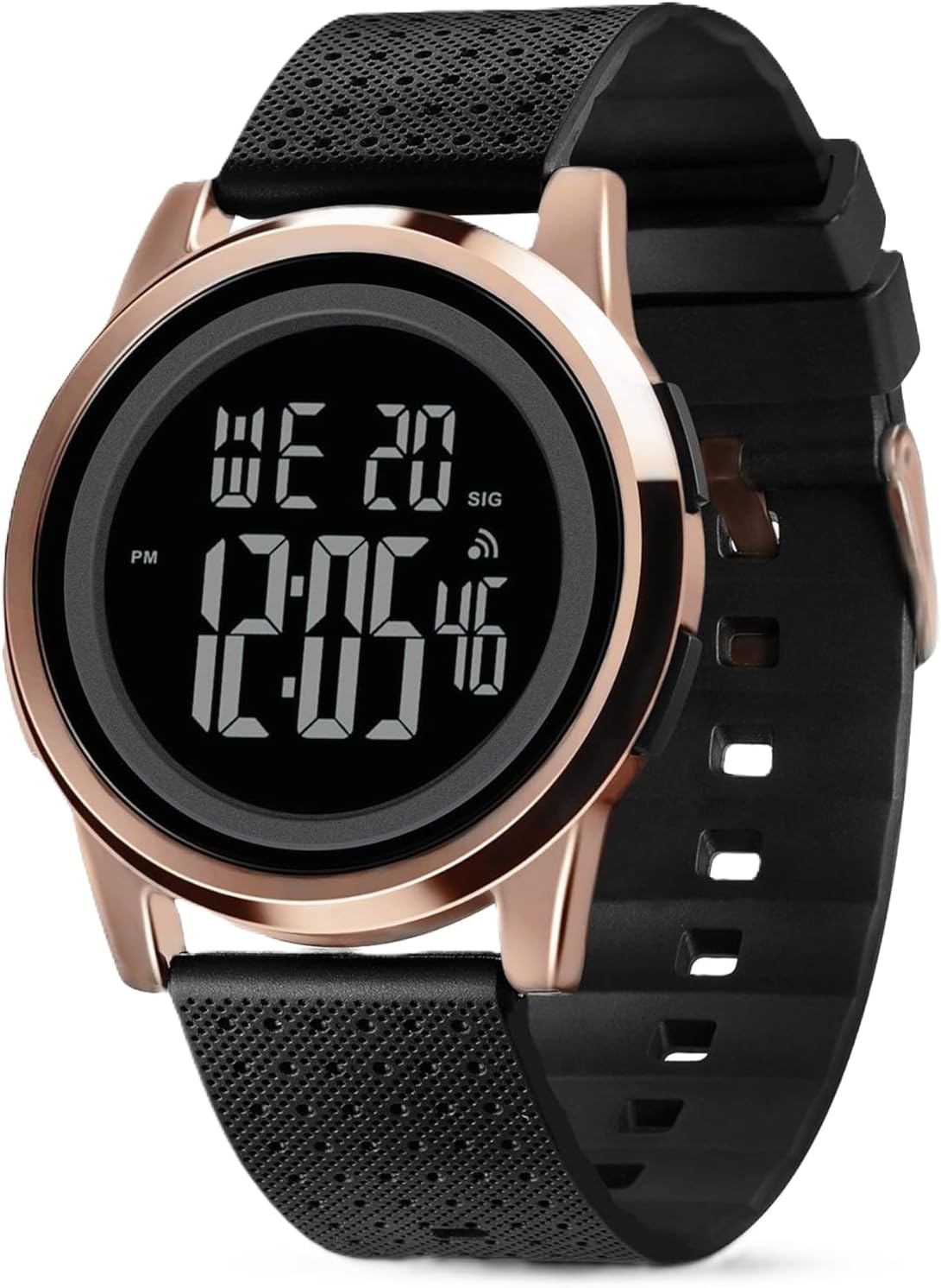 V2A Analog Digital 5ATM Waterproof Fashion White Sports Watch for Women ...