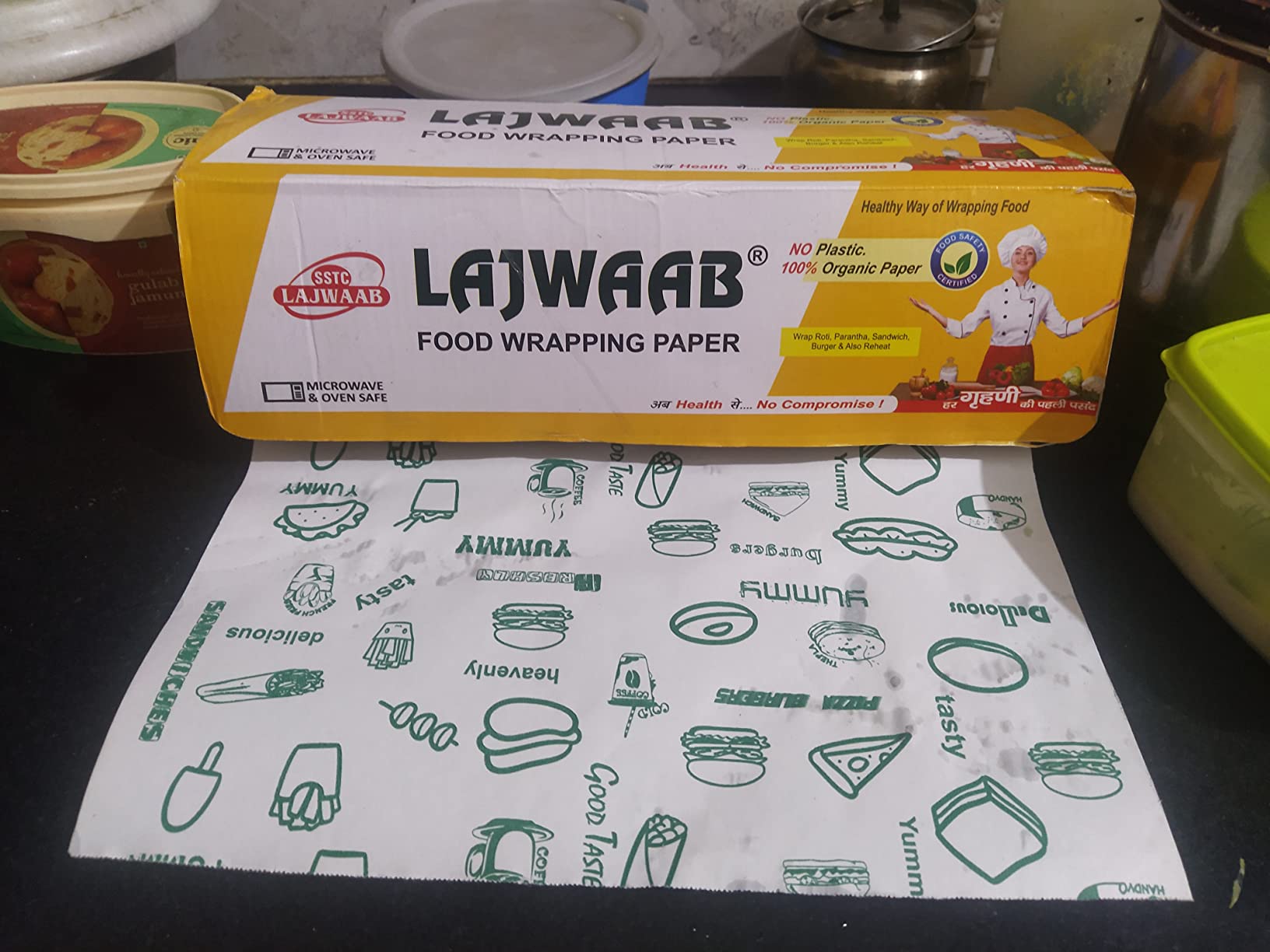 Wrap On Butter Paper Roll for Roti 1 kg Net, Extra Premium, Perfect ...