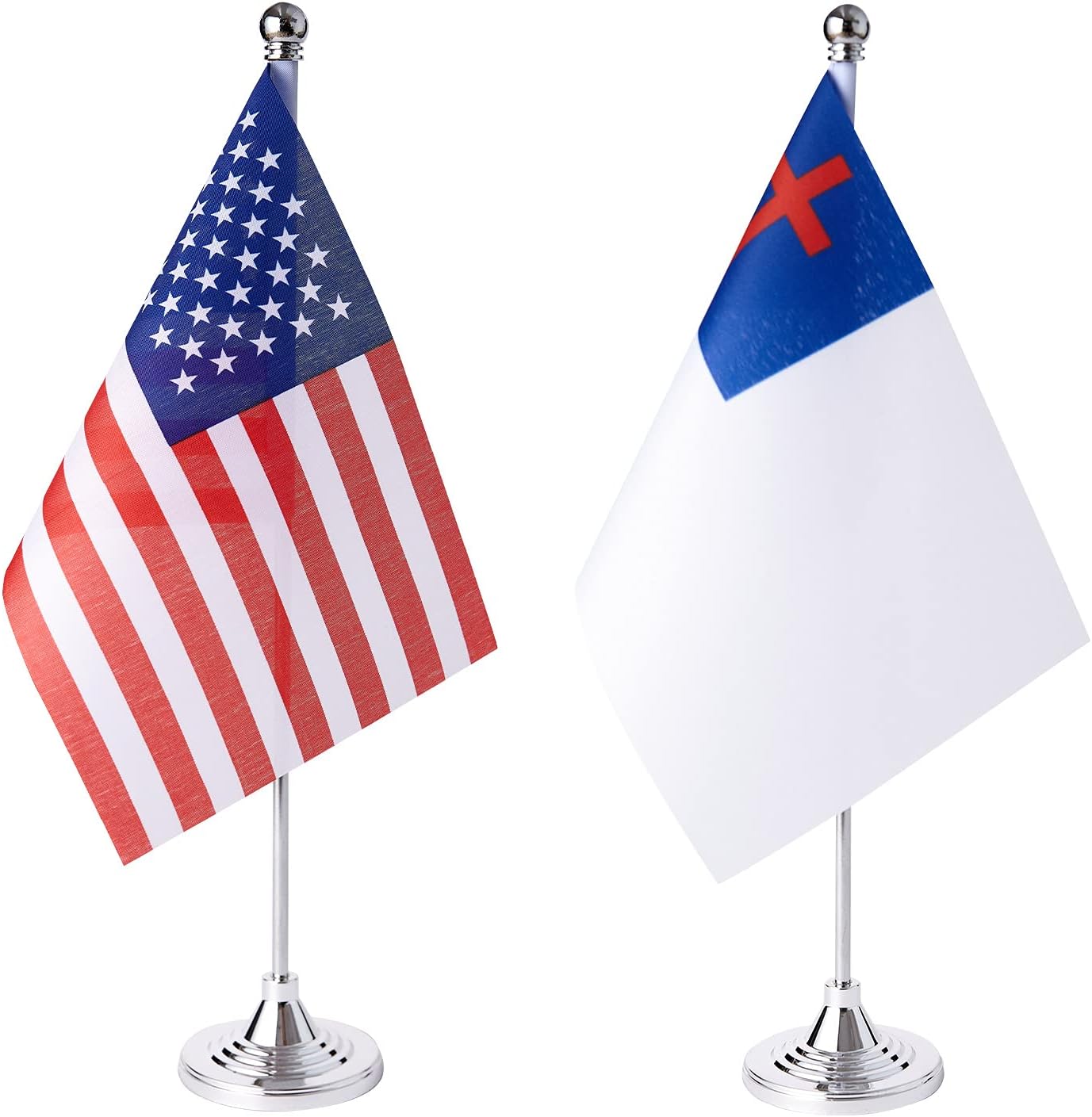 Amazon.com: ZXvZYT 2 Pack American US Christian flag USA Christians ...