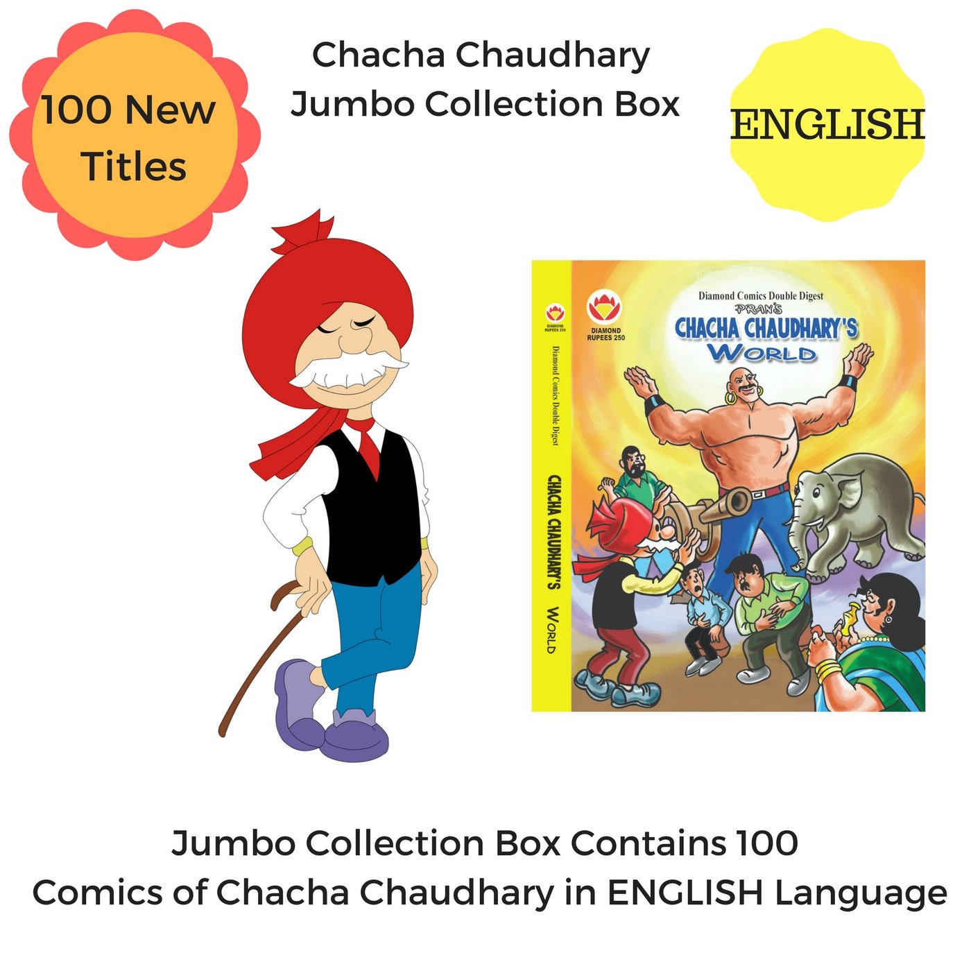Amazon.in: Buy Chacha Chaudhary Jumbo (English) Book Online at Low ...