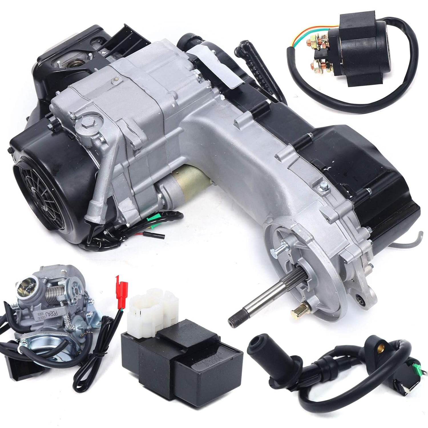 Amazon.com: 150cc ATV Engine Motor,4-Stroke GY6 Single Cylinder Moped ...