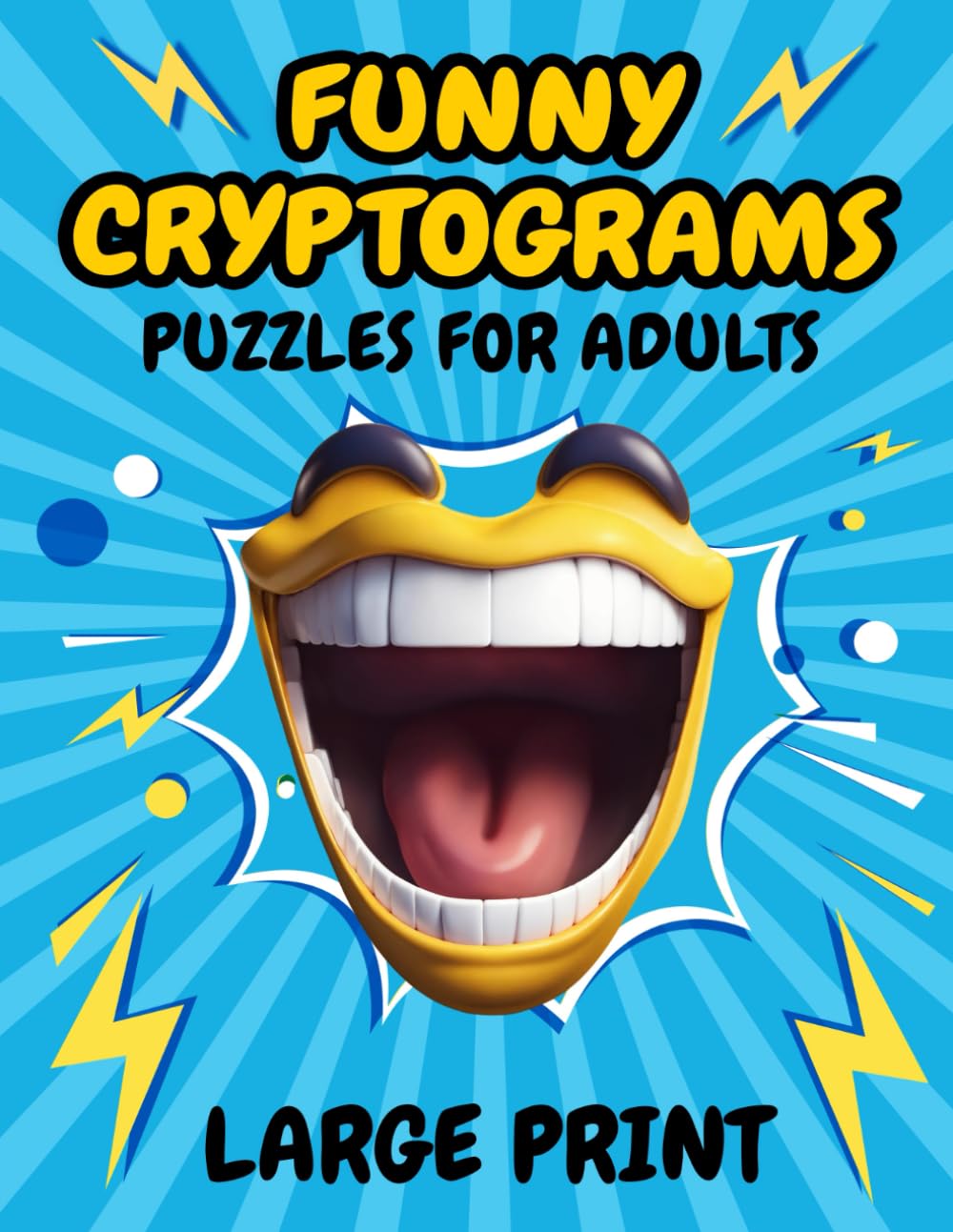 Funny Cryptograms Puzzle Book for Adults Funny Large Print : A ...
