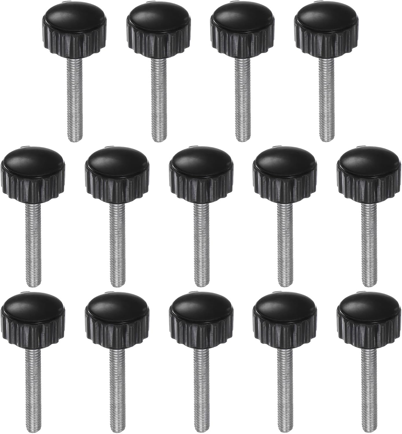 Amazon.com: HARFINGTON 14pcs Knurled Knobs M4 x 30mm Male Thread 16mm ...