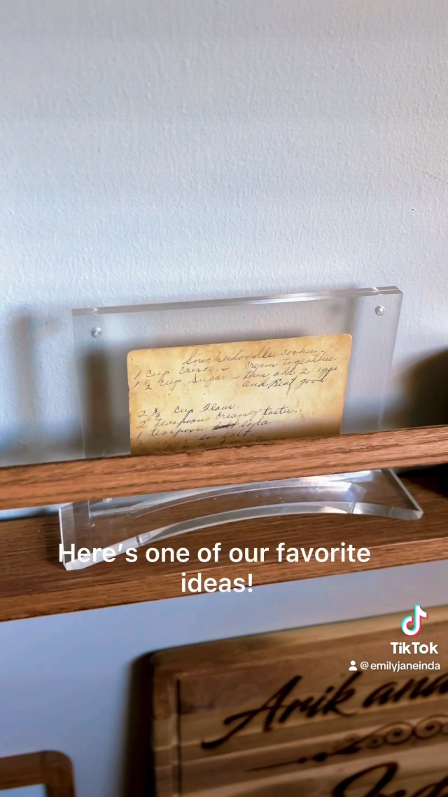 Watch Acrylic Frame for Recipe Card - Christmas Gift on Amazon Live