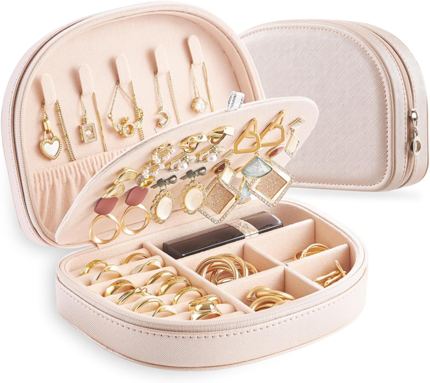 Amazon.com: Larlary Travel Jewelry Box,Travel Jewelry Case,Seashell ...
