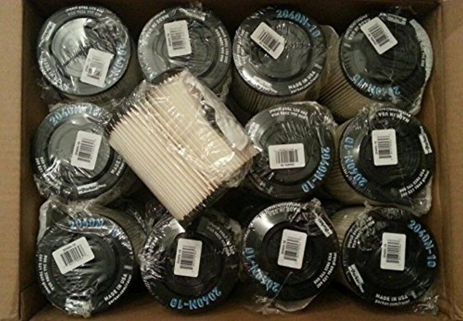 Amazon.com: Racor 2040 2040SM 2 Micron Fuel Filter Elements QTY 12 ...