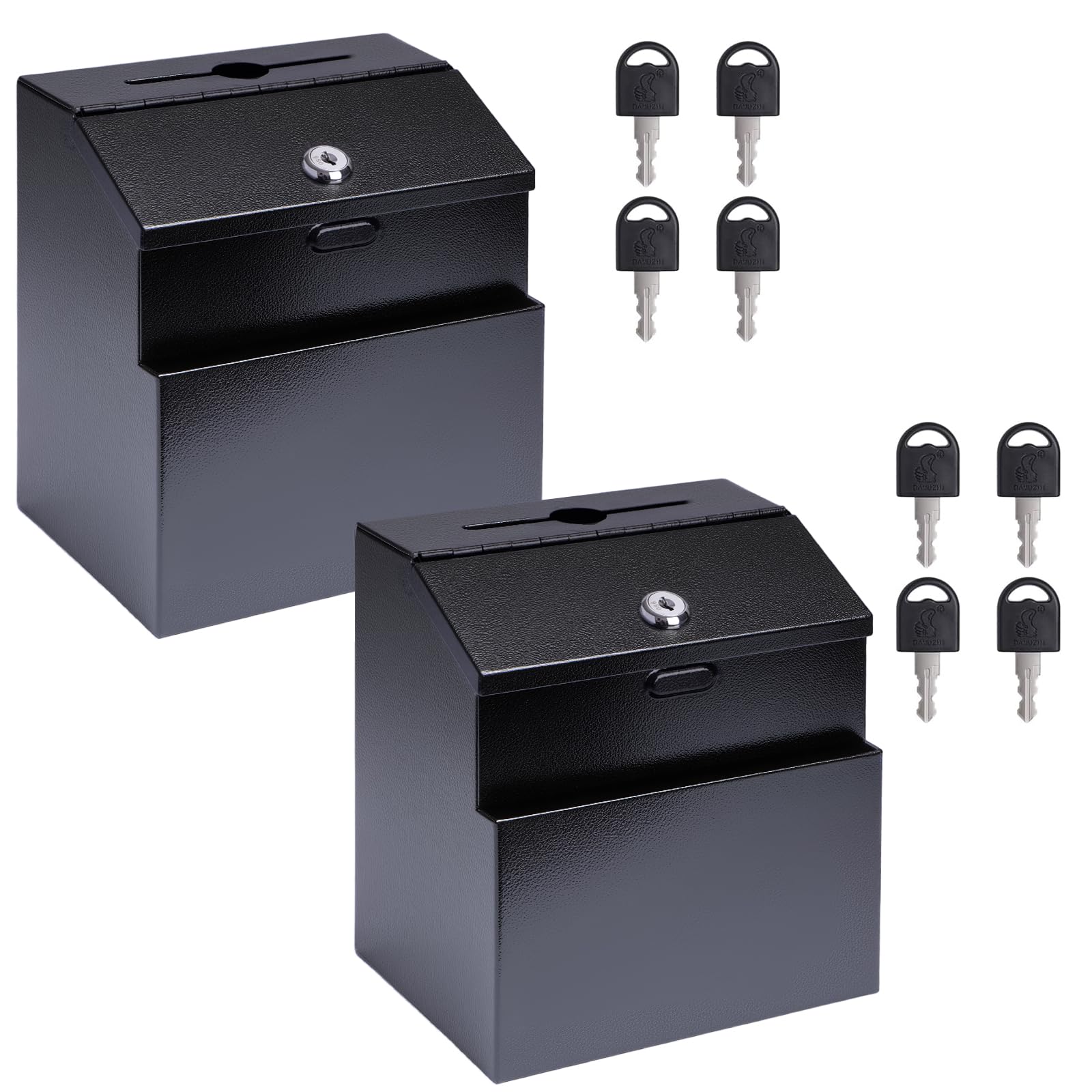 Suggestion Box With Slot 2 Pack Donation Box With 4 | Desertcart INDIA