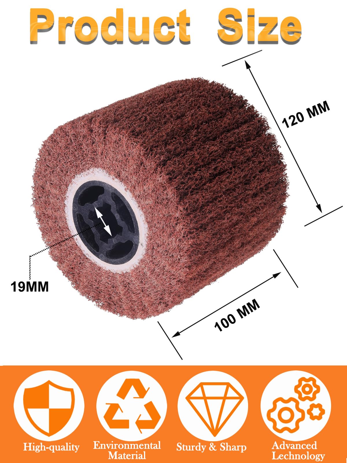Snapklik.com : SHITIME 4.7" X 4" Abrasive Drawing Wheel Surface ...