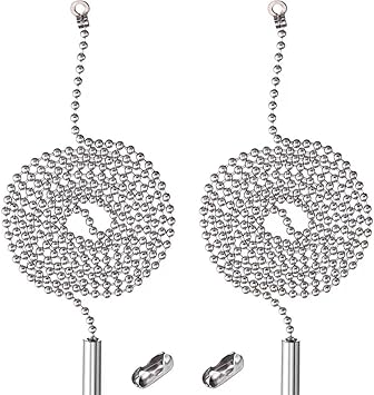 2 Pack Pull Chain String Extension with Connector for Ceiling Fan Light ...