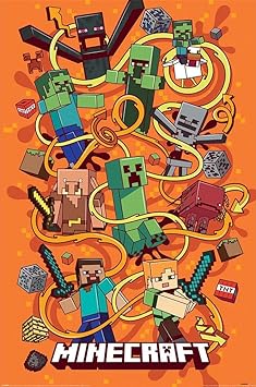 Amazon.com: Minecraft - Gaming Poster (Funtage Montage) (Size: 24" x 36 ...