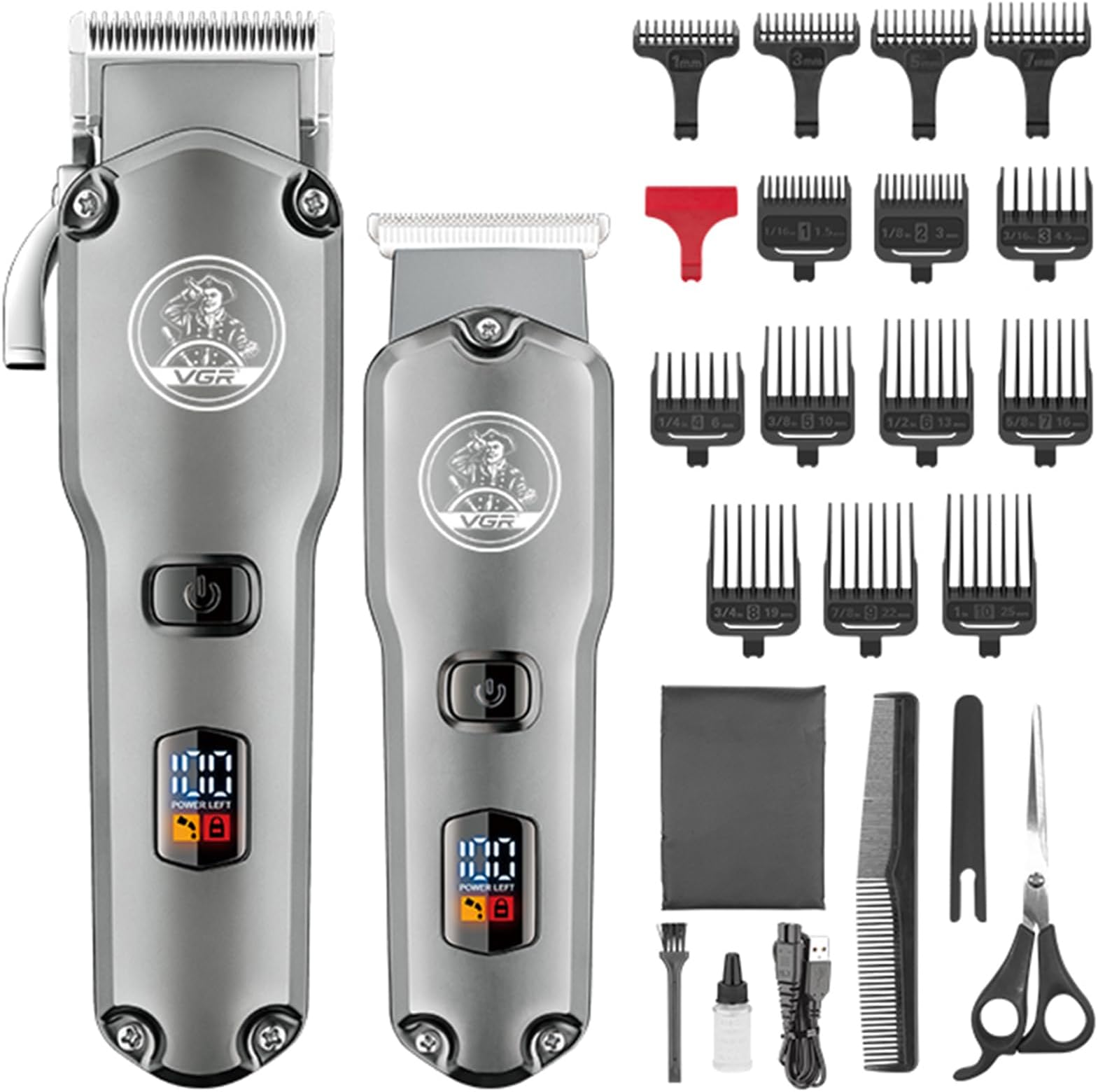 Amazon.com: VGR Hair Clippers and Trimmers Set for Men Professional, T ...