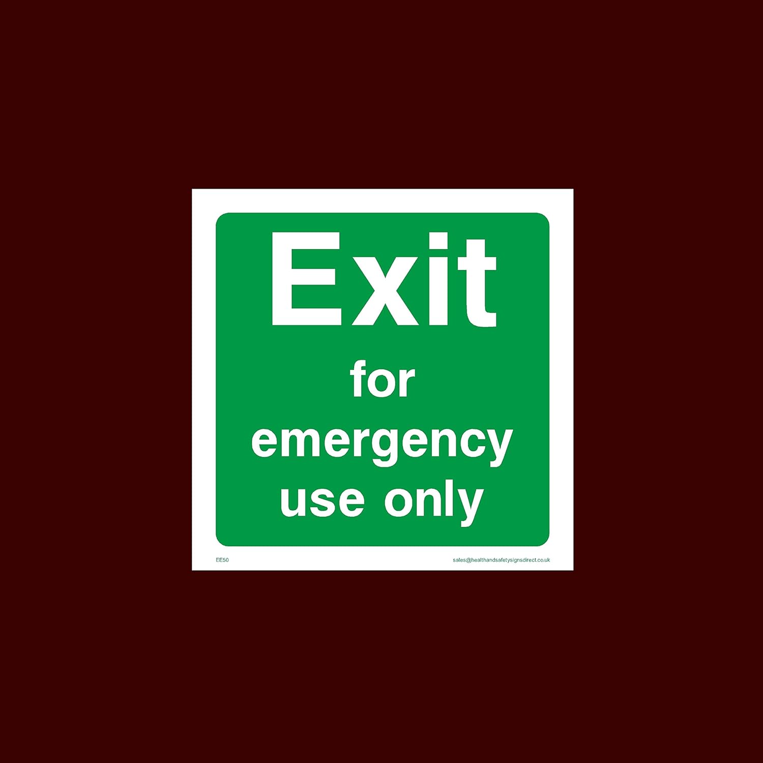 Exit for Emergency use Only Sticker/Self Adhesive Sign - Fire, Push Bar ...