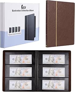 Fippy 60 Pockets Banknote Album Paper Money Collection Album for ...