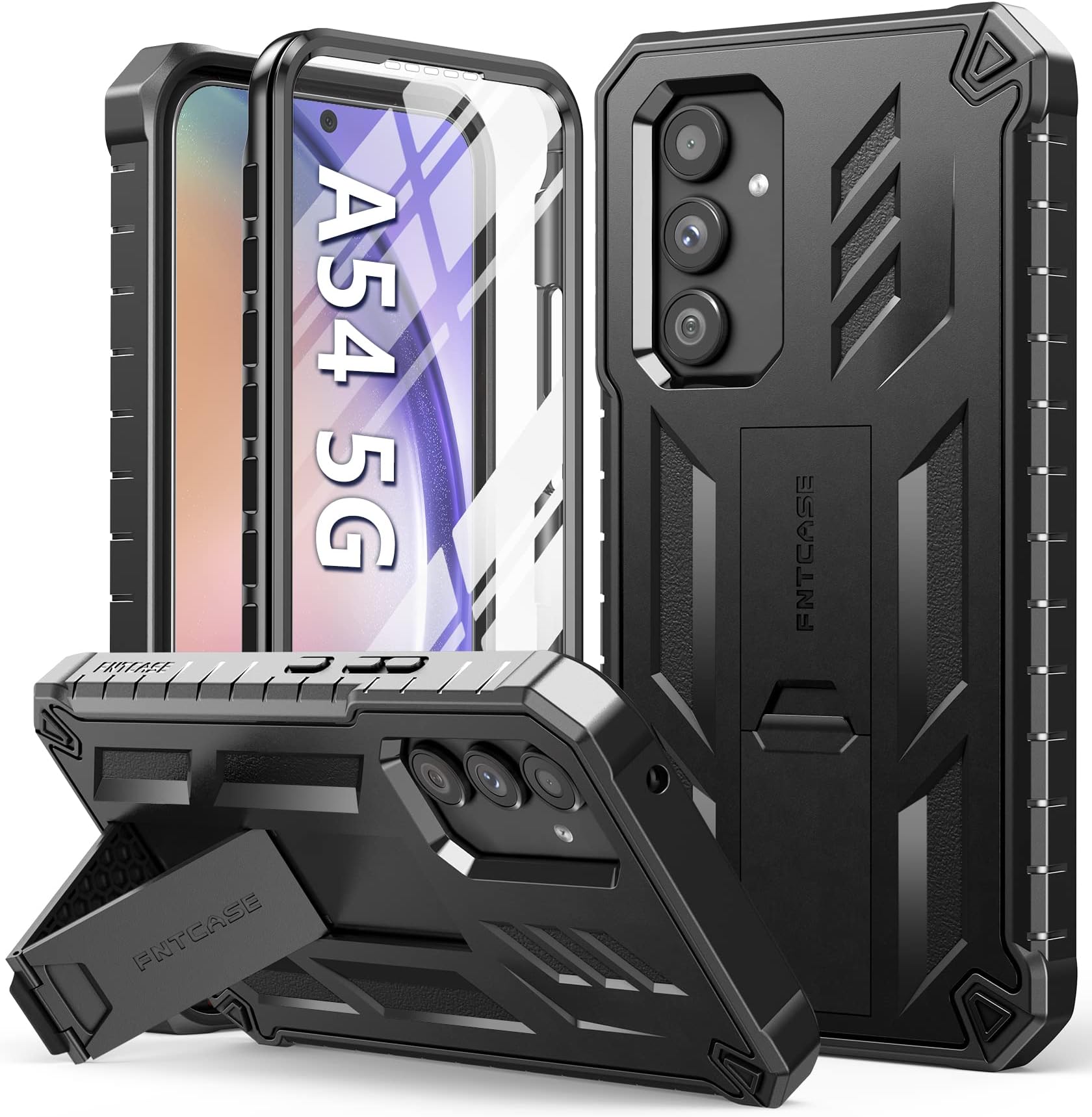 CENHUFO Cover Samsung A14 4G/5G, Custodia Samsung A14 Antiurto 360 Gradi con Protezione Schermo ...