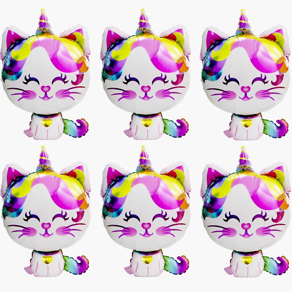 Amazon.com: Pet Animal Cat Balloon Caticorn Balloon Cute Cat Decoration ...
