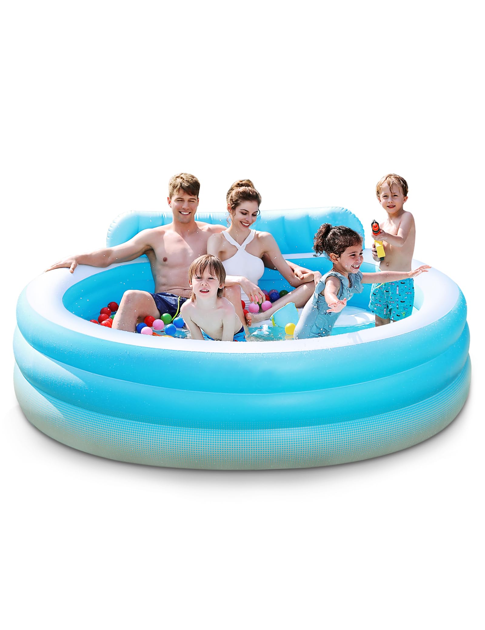 Snapklik.com : NicBex Above Ground Pool Full-Sized Inflatable Swimming ...
