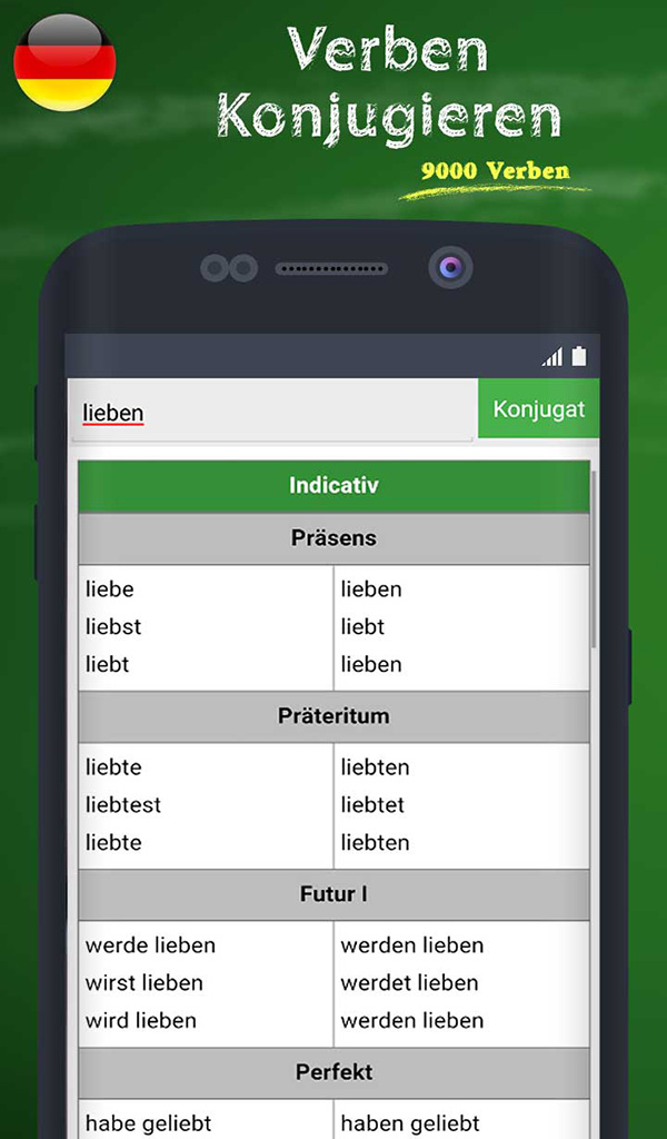 German Verbs Conjugation - App on Amazon Appstore