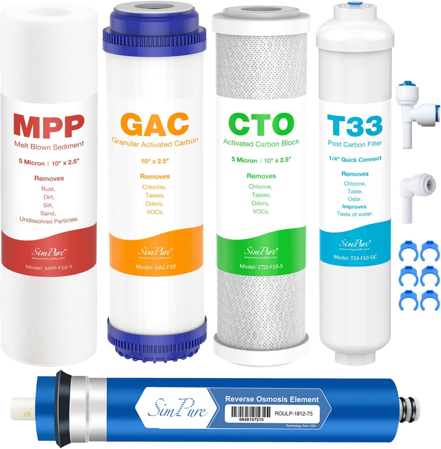 Amazon.com: FS-TFC Reverse Osmosis Water Filtration System FS-RO-100G-A ...