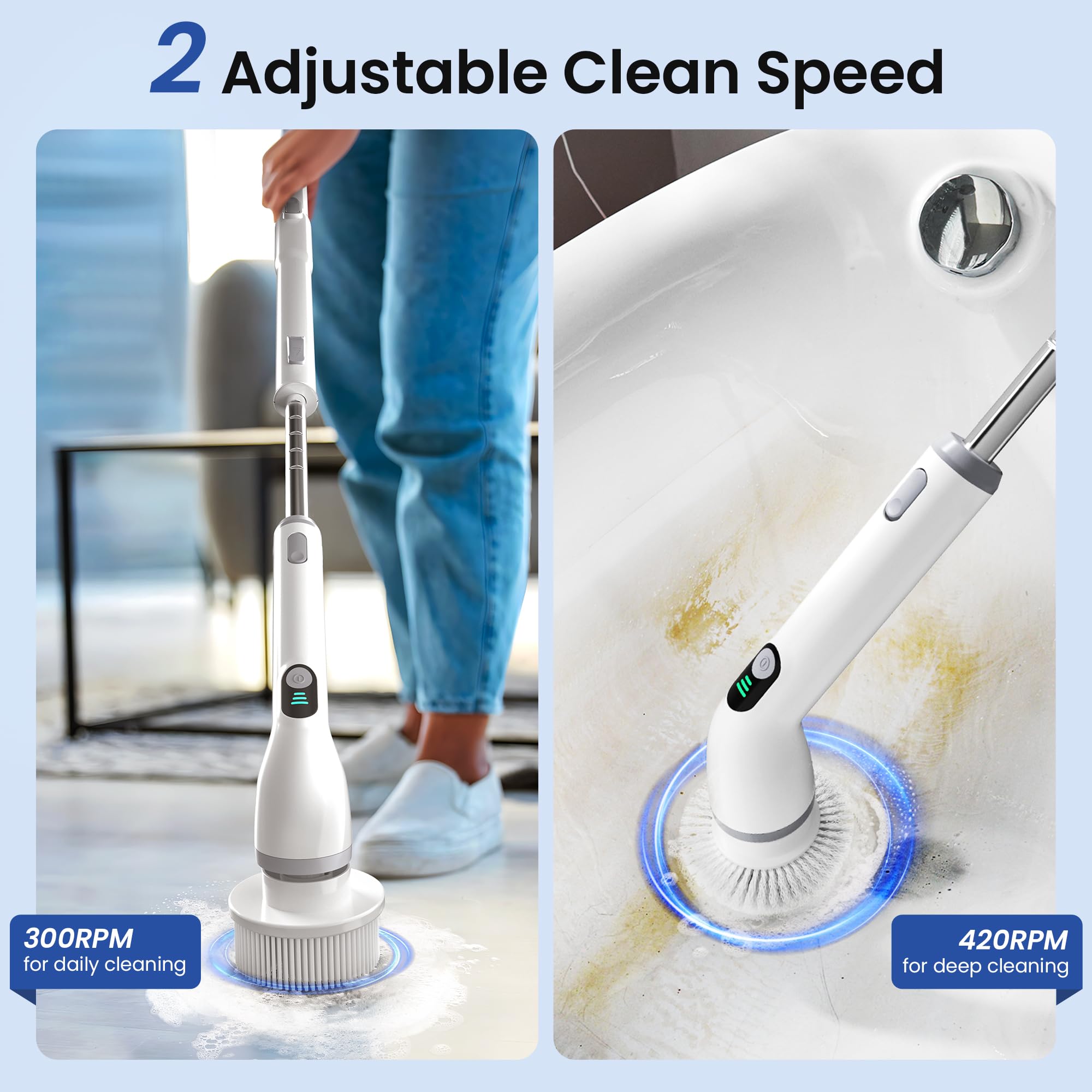 Snapklik.com : Keimi Electric Spin Scrubber, 2024 New Cordless Scrubber